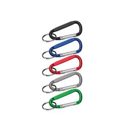 Livepac Office Schlüsselanhänger 5x Schlüsselanhänger mit Karabinerhaken / 5 verschiedene Farben