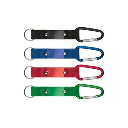 Livepac Office Schlüsselanhänger 4x Schlüsselanhänger mit Karabiner / Farbe: je 1x schwarz