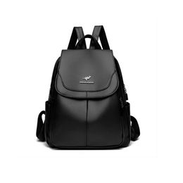 SHG Freizeitrucksack ◊ Rucksack Cityrucksack Tagesrucksack Schulrucksack Damen Mädchen (Farbe: Schwarz)