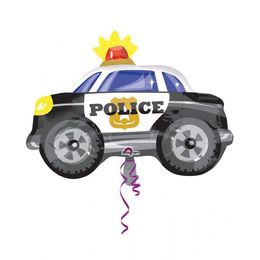 Horror-Shop Folienballon Police Car Folienballon als Geschenkidee für Jungs