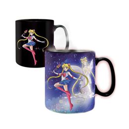 ABYSTYLE Cappuccinotasse Sailor Moon Thermo effekt-Tasse Sailor & Chibi
