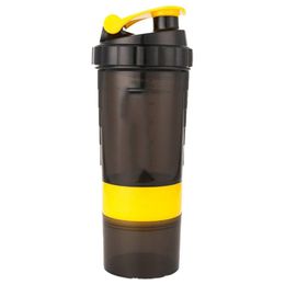 Bizaical Protein Shaker Eiweiß Becher mit Pulverfach Nutrition Wasserflasche Protein-Shaker