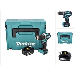 Makita Schlagbohrmaschine DHP 487 M1J Akku Schlagbohrschrauber 18 V 40 Nm Brushless + 1x Akku 4