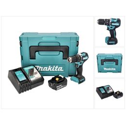 Makita Schlagbohrmaschine DHP 487 RM1J Akku Schlagbohrschrauber 18 V 40 Nm Brushless + 1x Akku