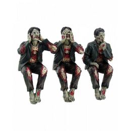 Horror-Shop Dekofigur Weise Zombie Kantenhocker 3er Set als Geschenk