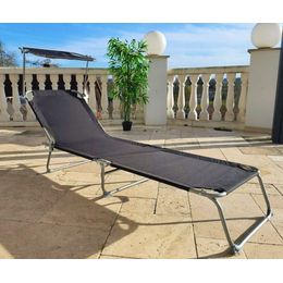 BruKa Gartenliege Sonnenliege KRETA Gartenliege Liegestuhl Relaxliege Strandliege Liege