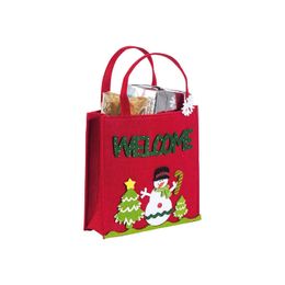 Livepac Office Geschenkbox Weihnachtstasche / Geschenkbeutel / aus Filz / "Welcome"