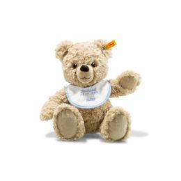 Steiff Kuscheltier Teddybär zur Geburt beige 30 cm (Lätzchen wird nach Beauftragung von Steiff bestickt)