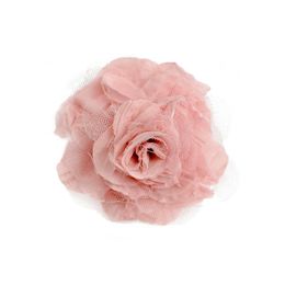 maDDma Haarspange Textilblüte Rose Ø9cm Ansteck Blüte Spange Haarspange Sicherheitsnadel