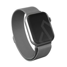 Apple Watch (Series 3) 2017 GPS 38 mm - Aluminium Silber - Milanaise Armband Silber