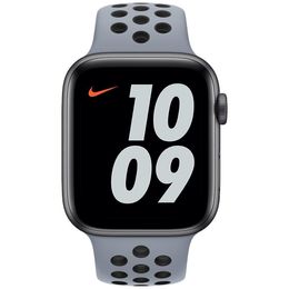 Apple Watch (Series 6) 2020 GPS 44 mm - Aluminium Space Grau - Nike Sportarmband Grau