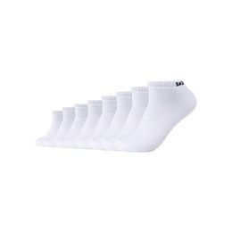 Skechers Sneakersocken (Packung, 8-Paar) Hochwertiges Garn für einen hautfreundlichen Tragekomfort, weiß