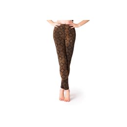 PANASIAM Leggings Unikat Batik Leggings mit orientalischem Muster Goa Hose handgefertigt aus natürlicher Viskose und elastisch ideal für Yoga Sport Fitness