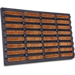 Fußmatte Schmutzfangmatte Brushes Mat, Hanse Home, rechteckig, Höhe: 25 mm, Kokos, Gummi, Schmutzfangmatte, Outdoor, Rutschfest, Innen, Kokosmatte, braun