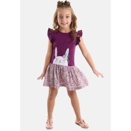 Denokids Shirtkleid Cute Bunny mit niedlichem Hasen-Print