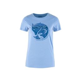 Fjällräven Fjällräven Funktionsshirt FJÄLLRÄVEN Arctic Fox Print T-Shirt W Blau