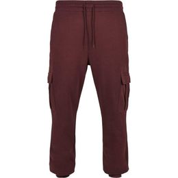 Urban Classics Stoffhose Herren Cargo Sweatpants (1-tlg), rot