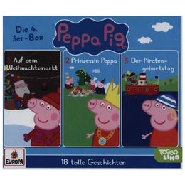 Peppa Pig Hörspiele - 3er Box.Box.4,3 Audio-CD - Peppa Pig Hörspiele (Hörbuch)