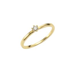 OROLINO Fingerring 750/- Gelbgold Brillant, gelb