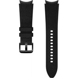 Samsung - Hybrid Leather Band 20mm m/l schwarz für Galaxy Watch4-Serie ET-SHR89LBEGEU