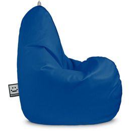 Happers - Sitzsack Birne Relax aus Kunstleder Blau xl Blau - Blau