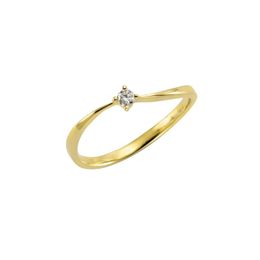 OROLINO Fingerring 585 Gold Brillant 0,07ct., gelb