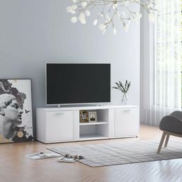 TV-Möbel,TV-Schrank TV-Lowboard für Wohnzimmer TV-Hängeschrank Weiß 120x34x37 cm Holzwerkstoff MAISONCHIC 42734