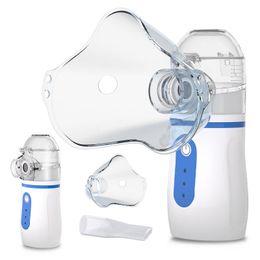 VINGO Tragbar Inhalator Vernebler für Kinder Erwachsene,ultraschall inhalationsgerät usb Nebulizer Geräuschlos für Erkältungen Atemwegserkrankungen wirksam