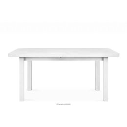 Esstisch Esszimmertisch Küchentisch ausziehbar cospe, Weiß, Furnier, Modern, 140-180x76,5x80 cm - Konsimo