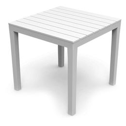 Quadratischer Gartentisch Farbe: white 78x78x72cm Modell: bali Ipae Progarden