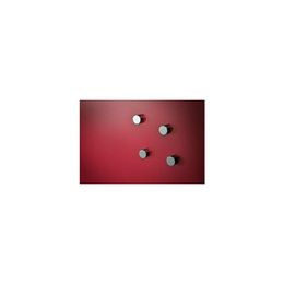 Vivol - Legamaster - Glasboard-Magnete - 6 Stück - Silber - 12mm