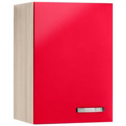 Hängeschrank Optifit "Faro" Schränke Gr. B/H/T: 40 cm x 57,6 cm x 34,6 cm, 1 St., rot (rot glanz) Hängeschränke