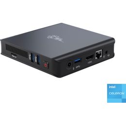 CSL Mini-PC "Narrow Box Ultra HD Compact v5" Computer Gr. Microsoft Windows 11 Home (64 Bit), 4 GB RAM 1000 GB SSD, schwarz