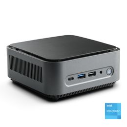 CSL Mini-PC "Narrow Box Premium / 32GB 500 GB M.2 SSD Win 11 Pro" Computer Gr. Windows 11 Home in S Mode,64Bit, 16 GB RAM 2000 GB SSD, schwarz Mini PC