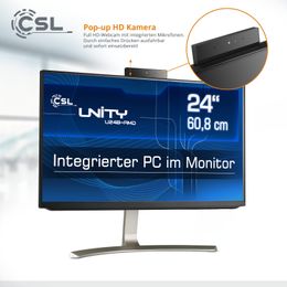 CSL All-in-One PC "Unity U24-AMD" Computer Gr. Microsoft Windows 11 Pro (64 Bit), 64 GB RAM 4000 GB SSD, schwarz