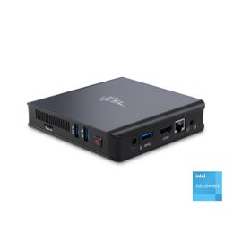 CSL Mini-PC "Narrow Box Ultra HD Compact v5" Computer Gr. Microsoft Windows 11 Pro (64 Bit), 4 GB RAM 256 GB SSD, schwarz