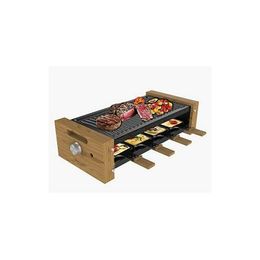 Cecotec - Raclettes Cheese&Grill 8200 Wood Black