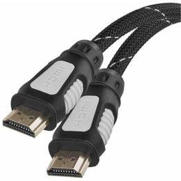 SL0301 eco High Speed Kabel hdmi 1.4 mit Ethernet, Full hd, 4K, 3D, arc, A-Stecker 1,5 m Schwarz, Nylonummantelung, SL0301 - EMOS