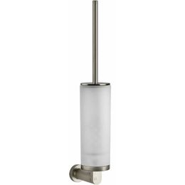 Emporio Toilettenbürstengarnitur zur Wandmontage, Behälter aus satiniertem Glas, 38821, Farbe: Finox Optik - 38821149 - Gessi