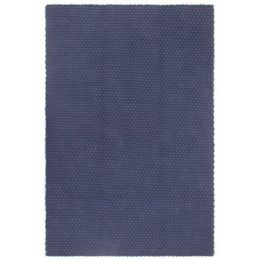 MAISONCHIC - Teppich,Wohnzimmer Teppiche,Fußmatte Rechteckig Marineblau 80x160 cm Baumwolle VESS202882