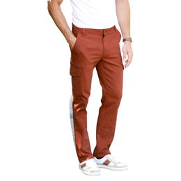 Cargohose Gr. 60, Normalgrößen, rot (rotbraun) Herren Hosen Jeans