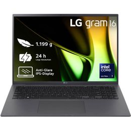 LG Notebook "Gram 16" 16Z90S-G.AD7CG Ultralight" Notebooks Gr. 32 GB RAM 2000 GB SSD, grau Laptops
