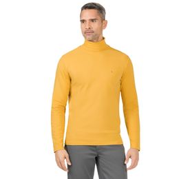 Rollkragenshirt "Rollkragen-Shirt" Gr. 60/62, gelb (ocker) Herren Shirts Langarm