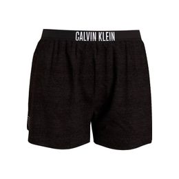 Calvin Klein Swimwear Strandshorts SHORT mit Schlitz an der Seite, schwarz