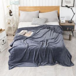 Plaid Sofa Fleece Decke – Überwurf 100x70, Plaid Sofa Flanell 1 Person Weich und Warm Grau - Minkurow