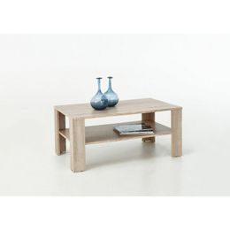 Fun Moebel - Couchtisch Tisch Loco 100x60 cm mit Ablageboden Sonoma Eiche