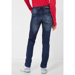 Cecil Slim-fit-Jeans 5-Pocket-Style, blau