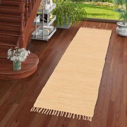 Pergamon - Baumwolle Natur Teppich Läufer Jolly Cotton Sand - 70x250 cm
