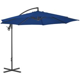 MAISONCHIC - Ampelschirm,Sonnenschirm,Gartenschirm,Marktshirme mit Stahlmast 300 cm Azurblau VMEC148813