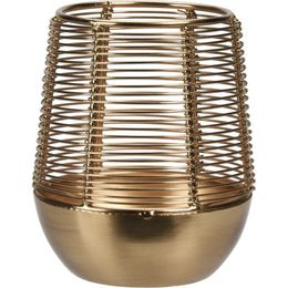 Home Styling - Goldenes Windlicht, Metall